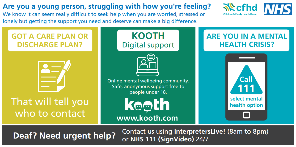 Need urgent help? - Children and Family Health Devon